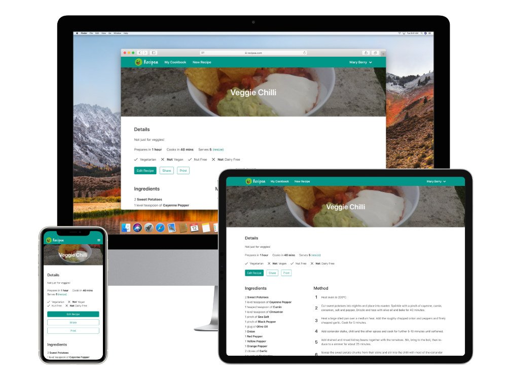 Recipea - Your digital cookbook